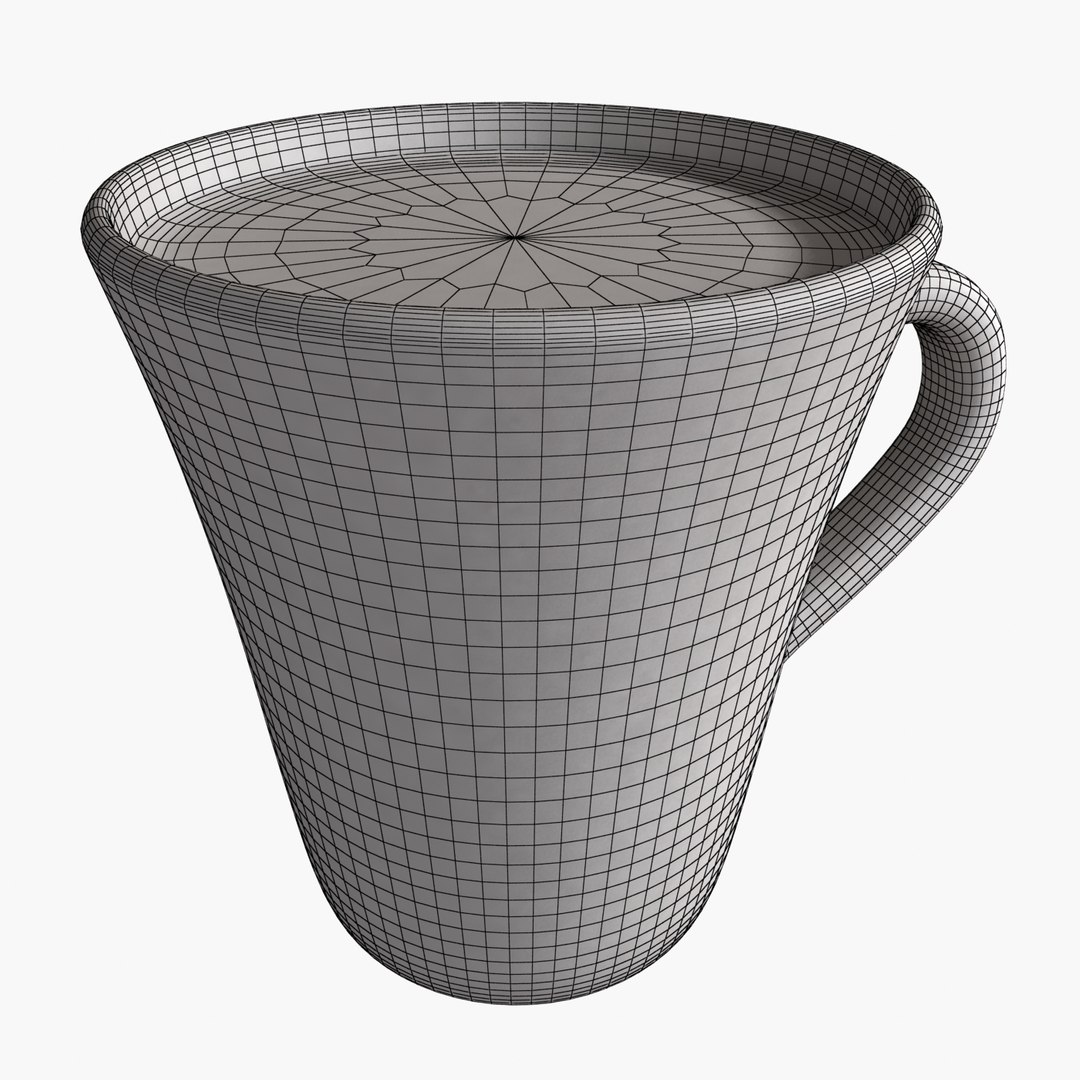 3d coffee cups model