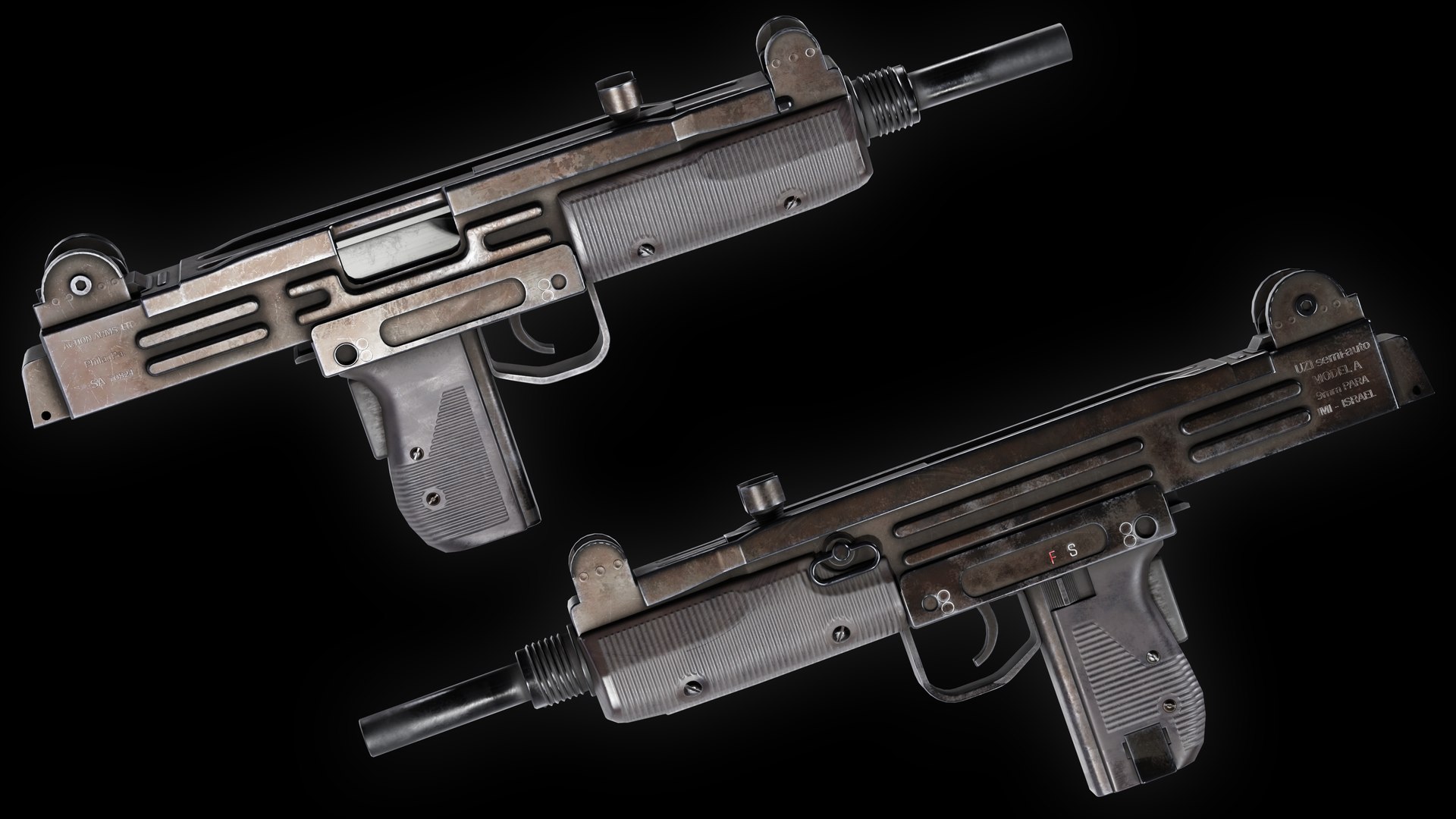 UZI Low Poly Model - TurboSquid 2217664