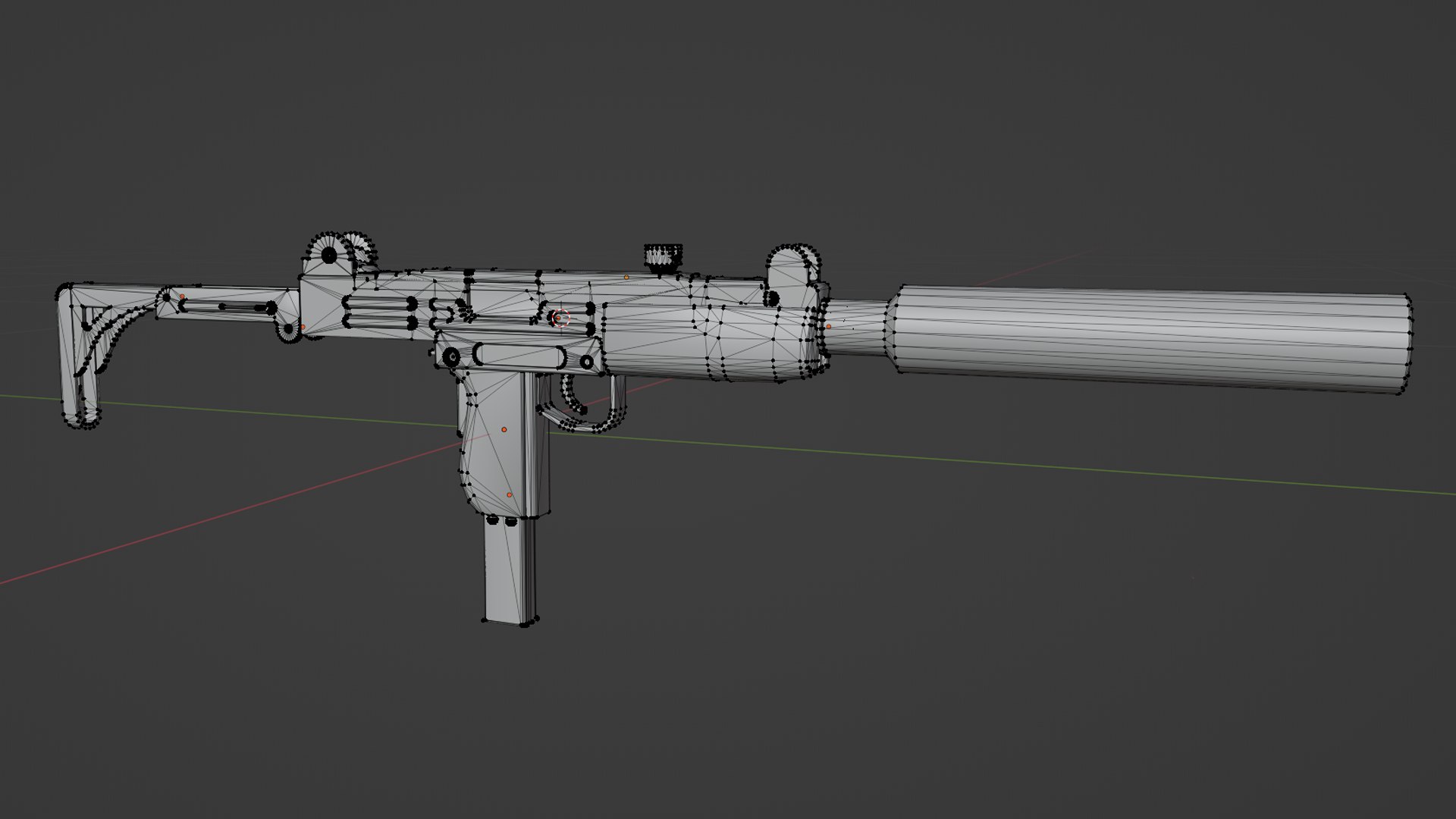 UZI Low Poly Model - TurboSquid 2217664