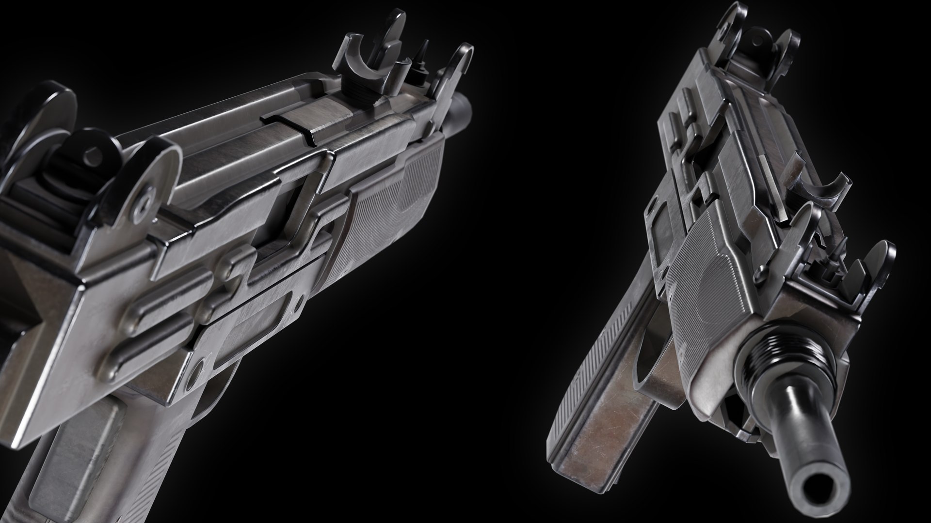 UZI Low Poly Model - TurboSquid 2217664