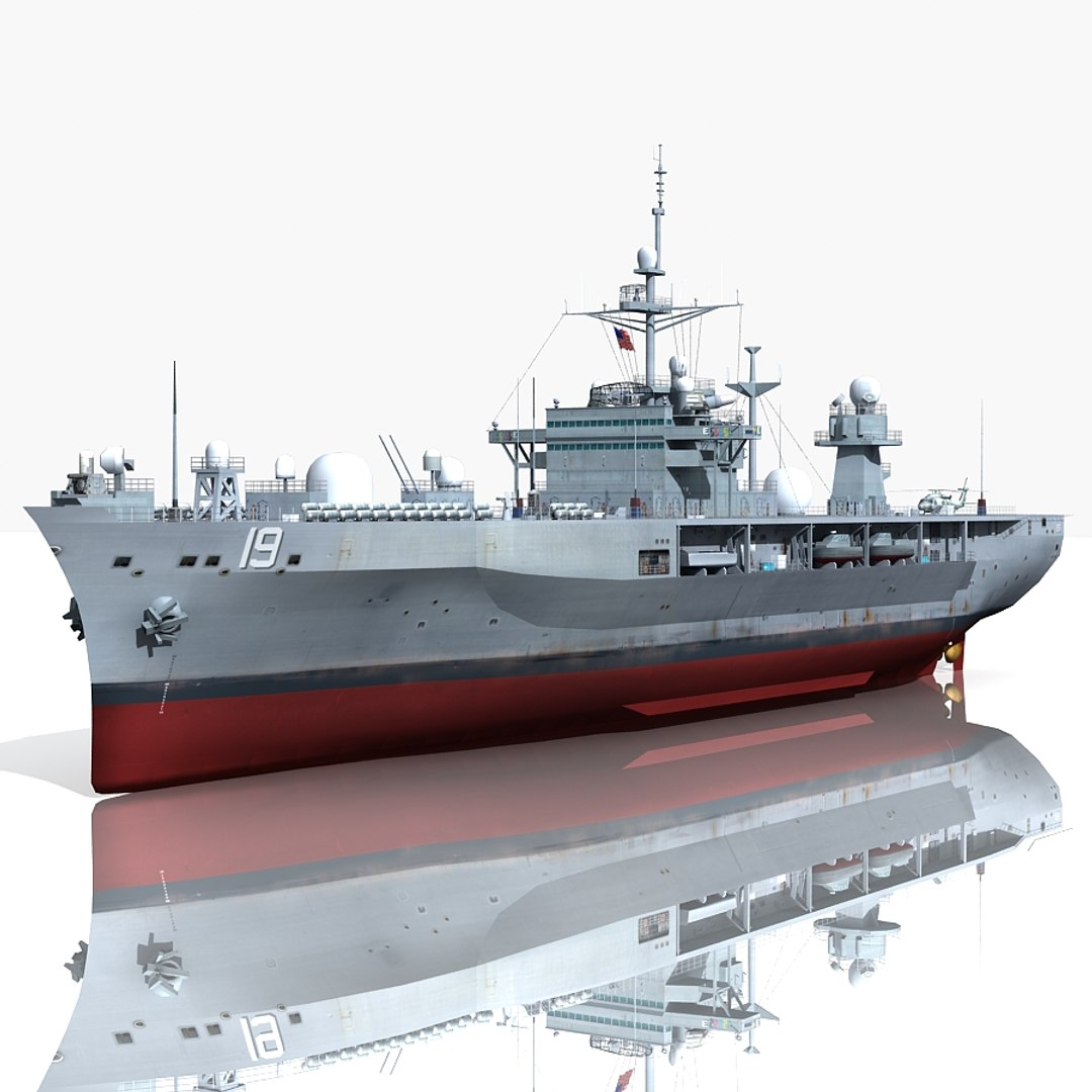 3d 3ds Uss Blue Ridge Lcc-19