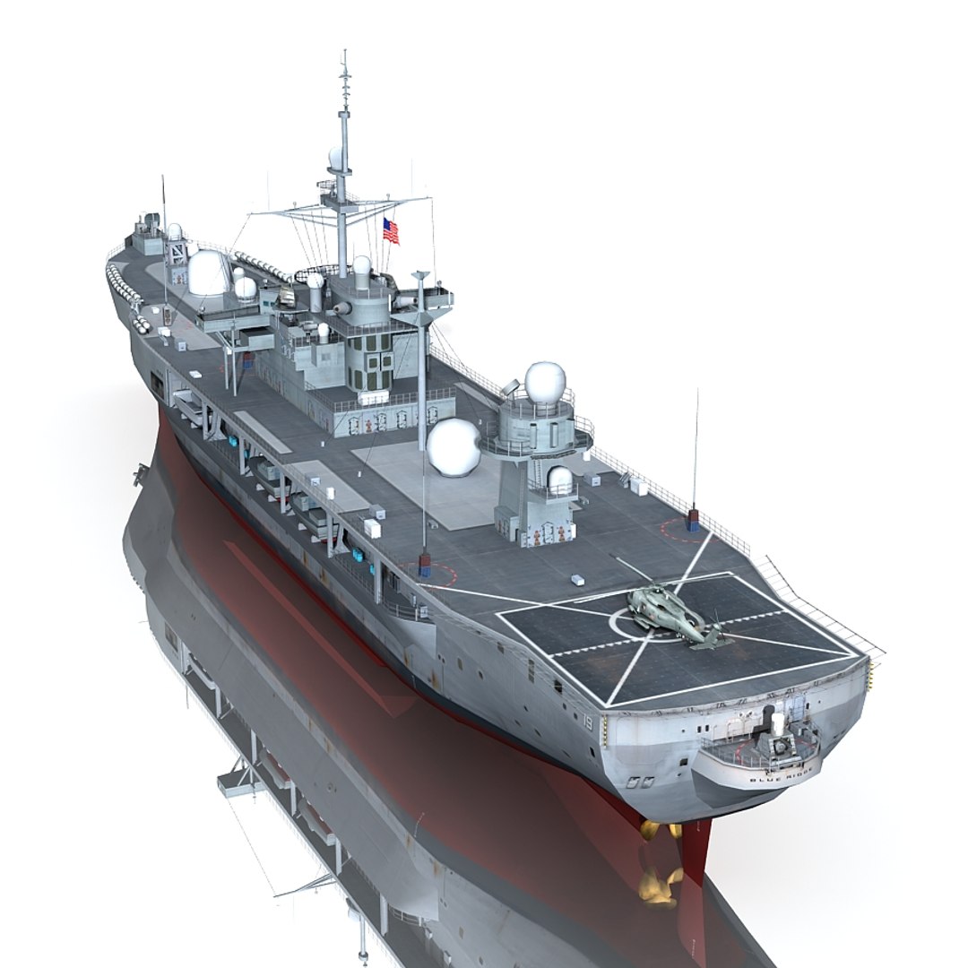 3d 3ds uss blue ridge lcc-19
