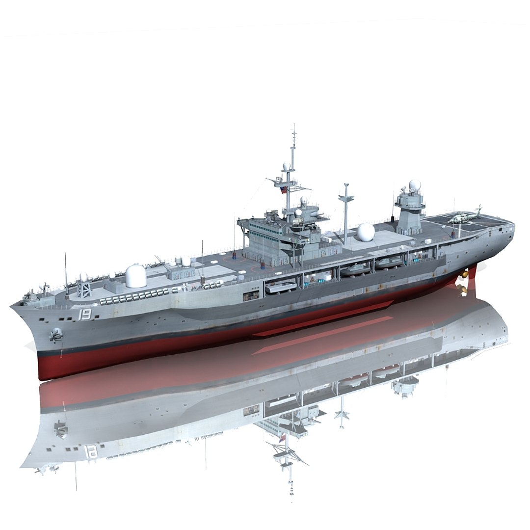 3d 3ds Uss Blue Ridge Lcc-19