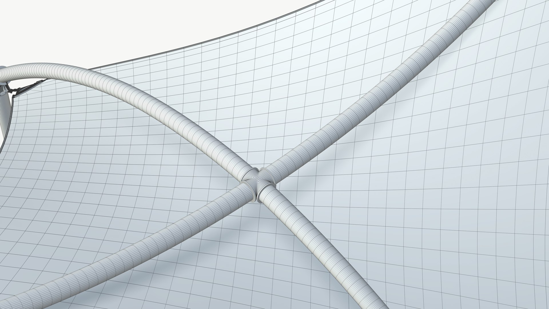 3D Tensile Structure Design Arch - TurboSquid 2152552