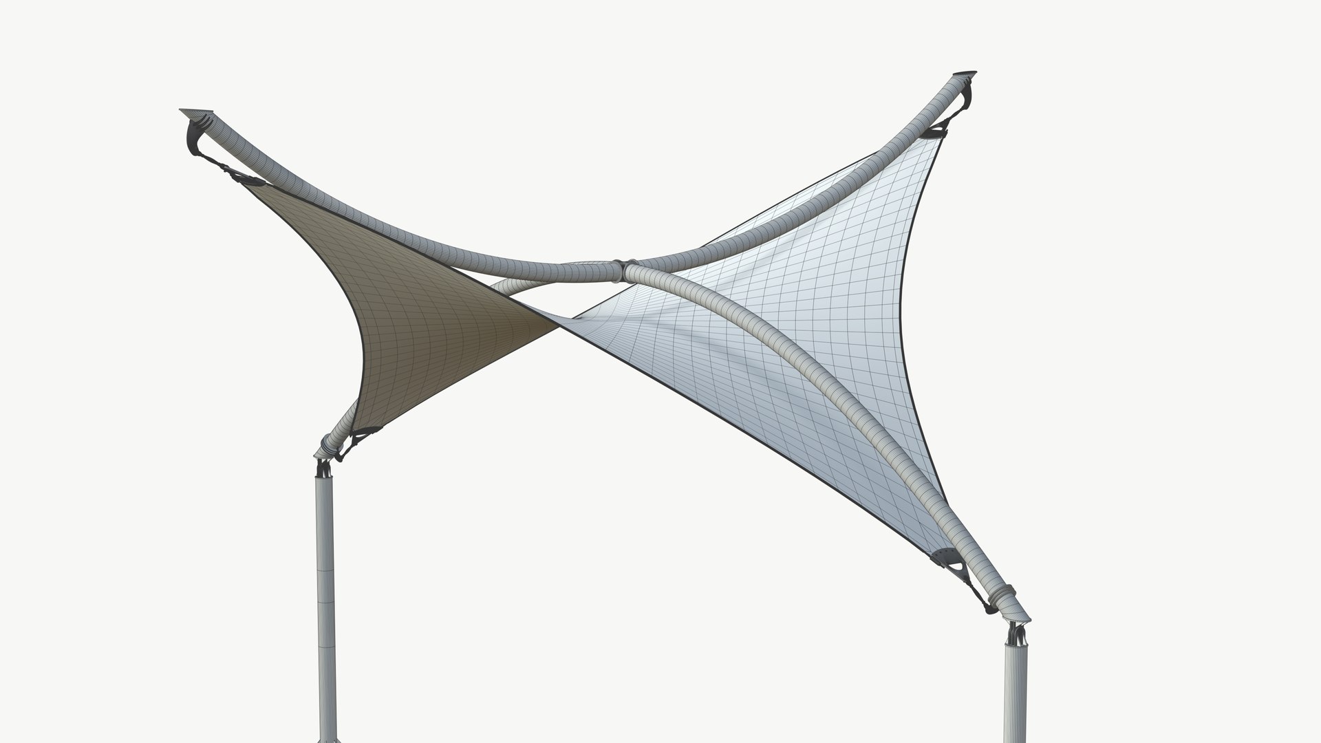 3D Tensile Structure Design Arch - TurboSquid 2152552