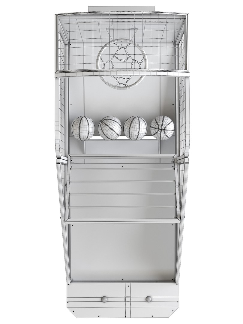 Hoop Dreams Basketball Game Machine 3D Model - TurboSquid 1776068