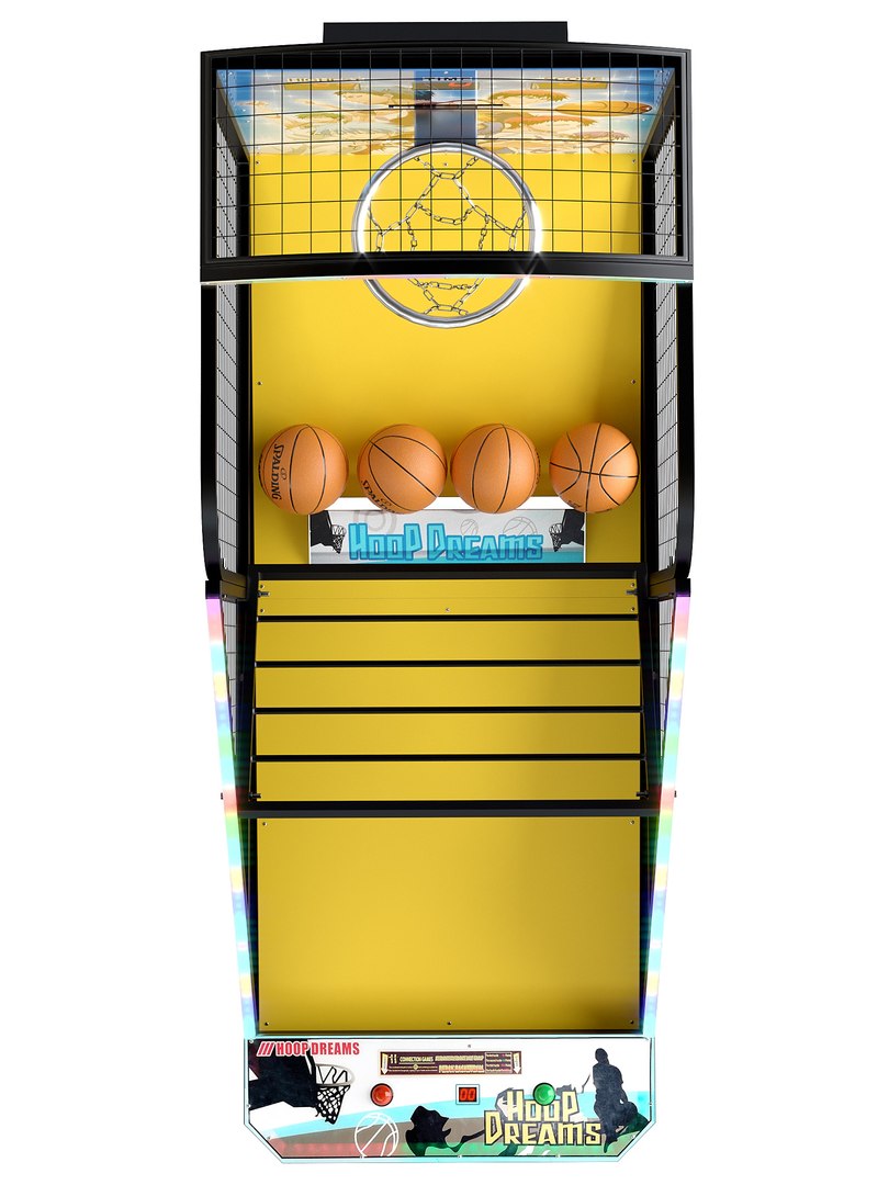 Hoop Dreams Basketball Game Machine 3D Model - TurboSquid 1776068