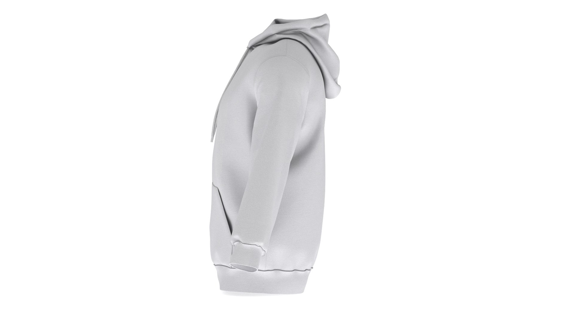 3D model Hoodie Generic White - TurboSquid 2140029