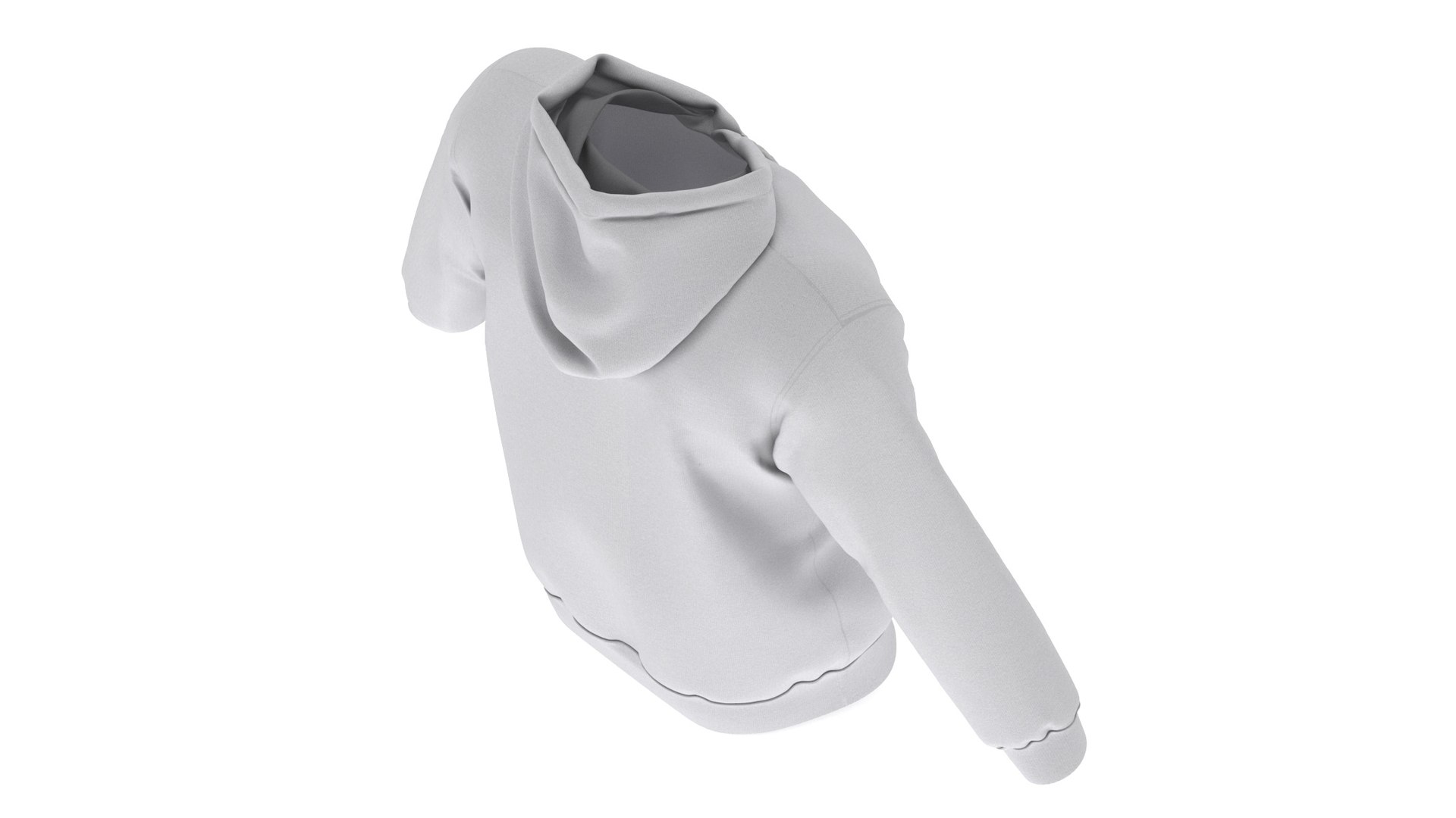 3D model Hoodie Generic White - TurboSquid 2140029