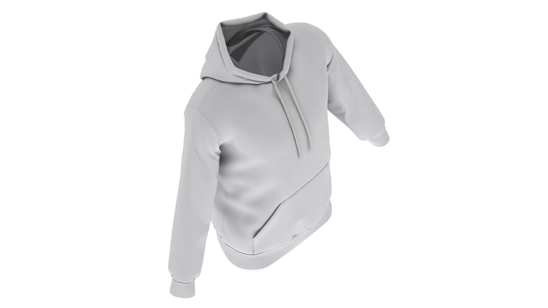 3D model Hoodie Generic White - TurboSquid 2140029