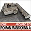 3d Ancient Roman Mansio Inn Model