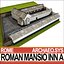 3d Ancient Roman Mansio Inn Model