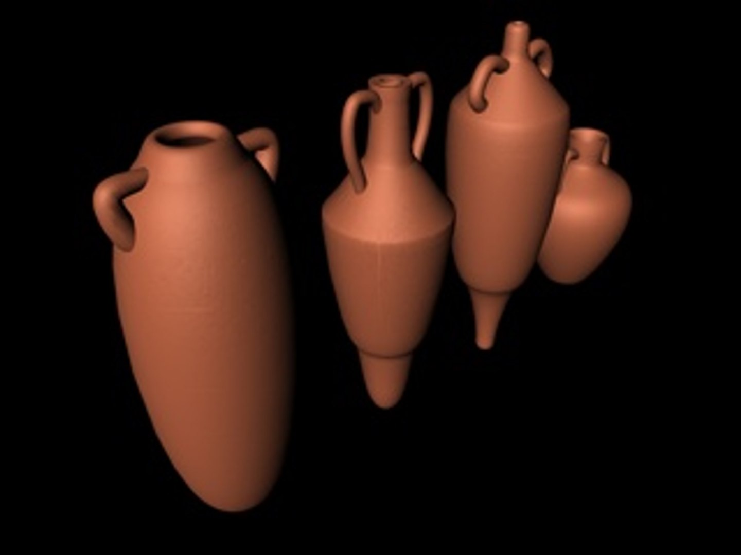 3d Roman Amphorae Model