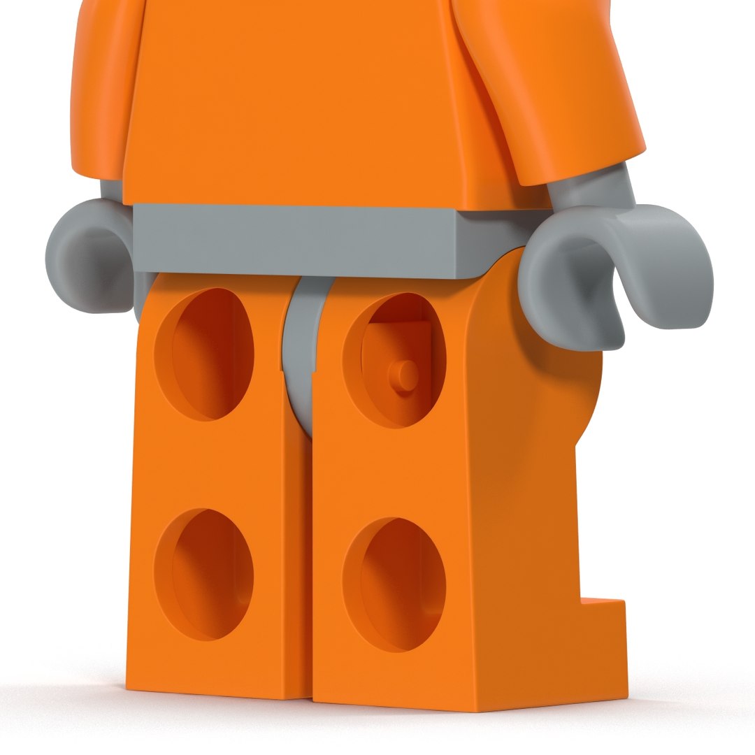 lego man builder 3d model