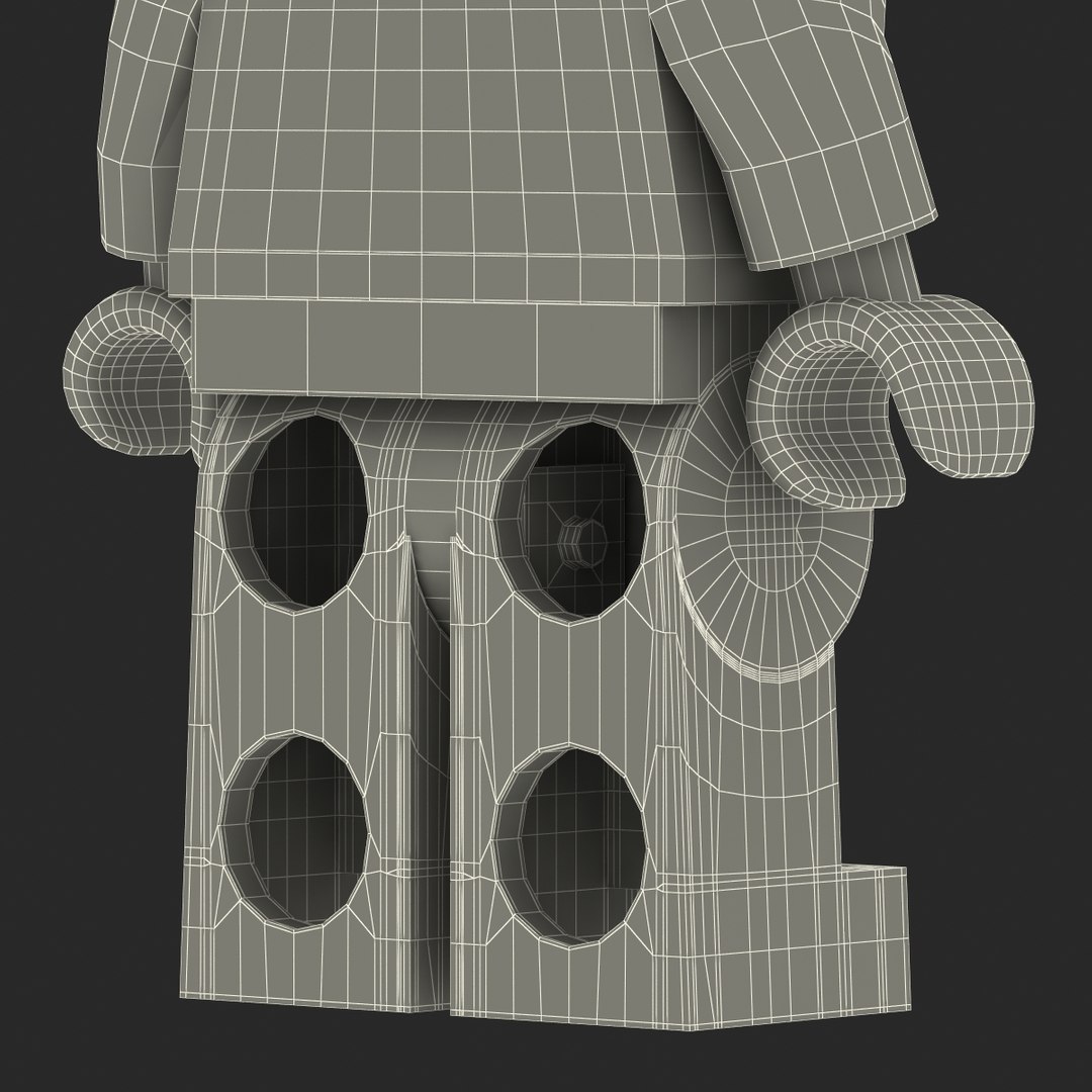 Lego Man Builder 3d Model