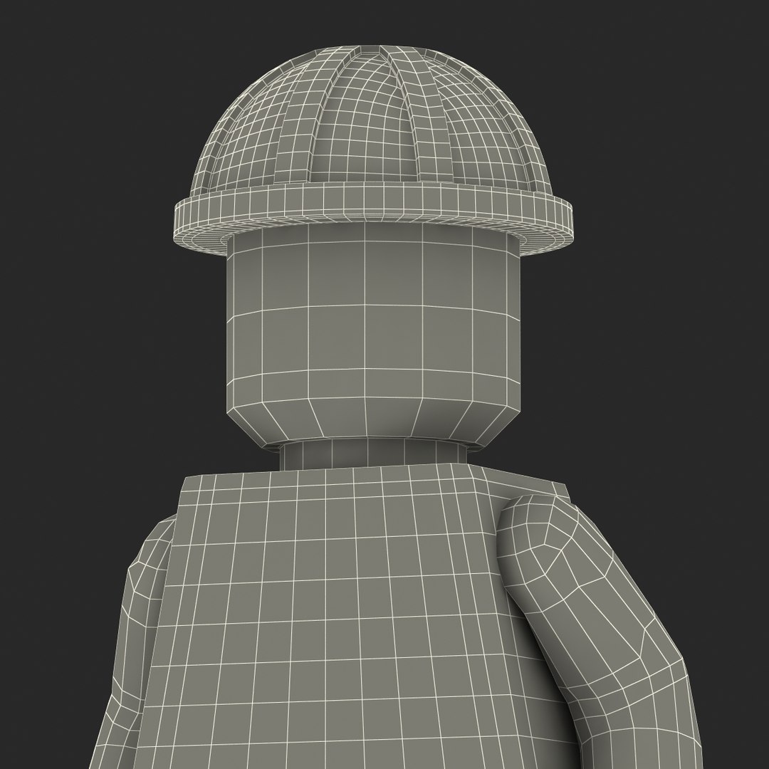 Lego Man Builder 3d Model