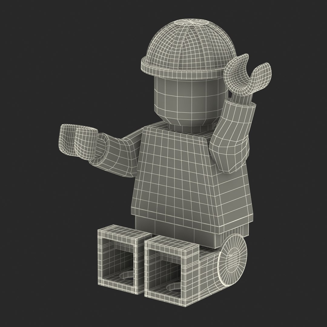 Lego Man Builder 3d Model