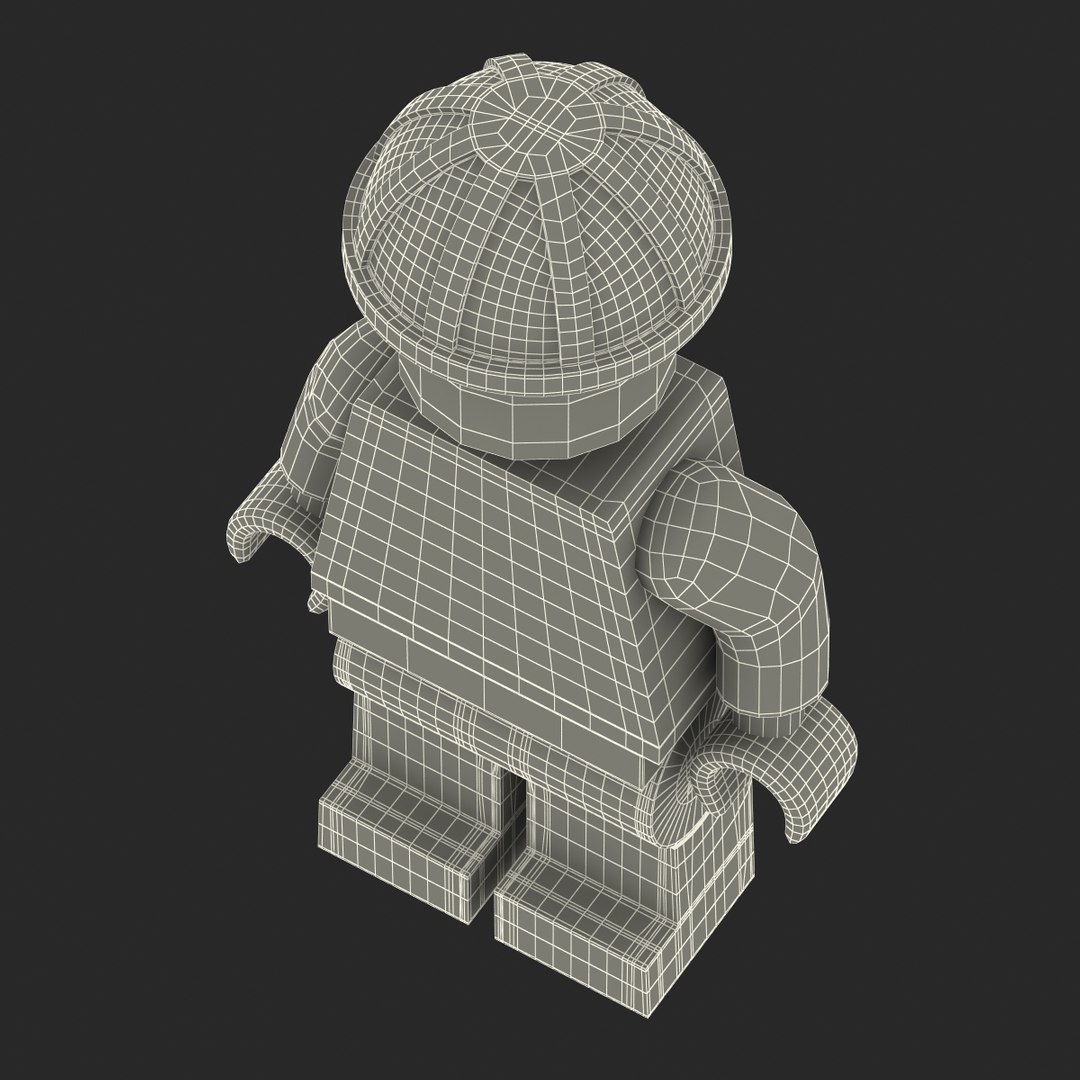 Lego Man Builder 3d Model