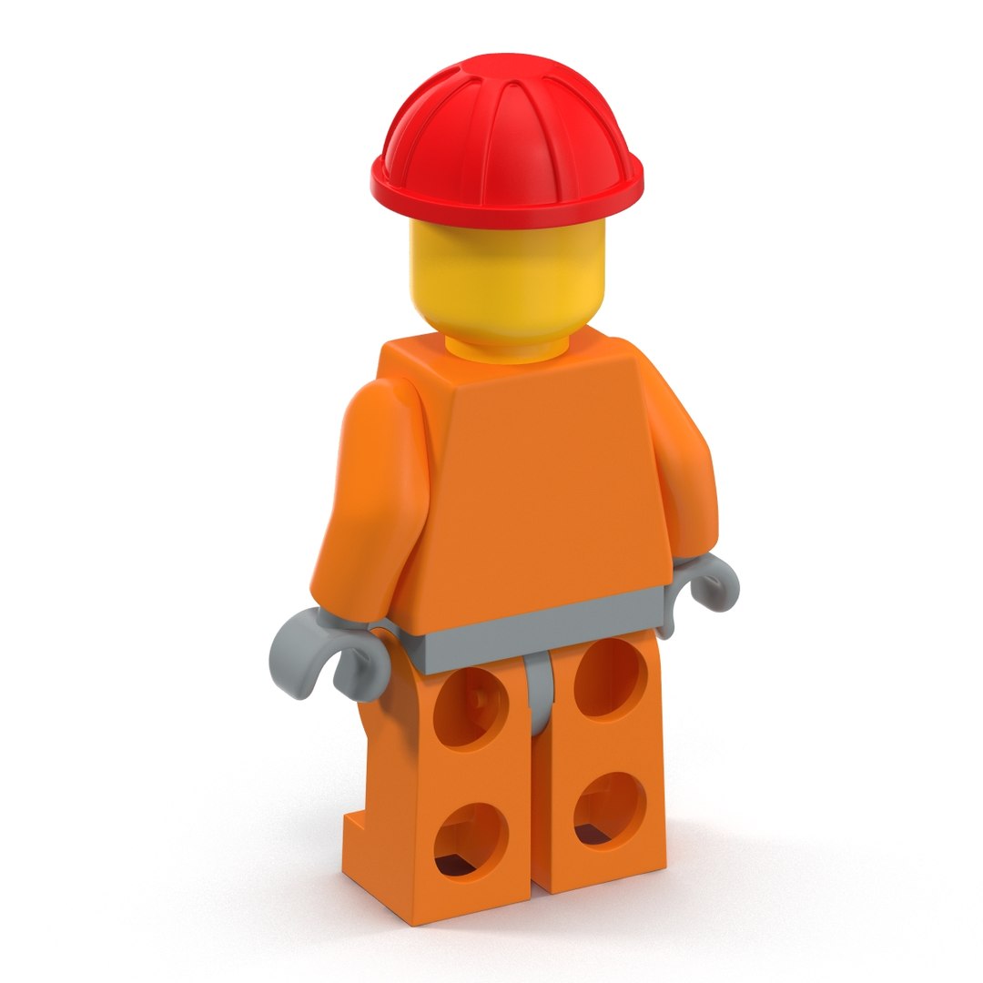 Lego Man Builder 3d Model