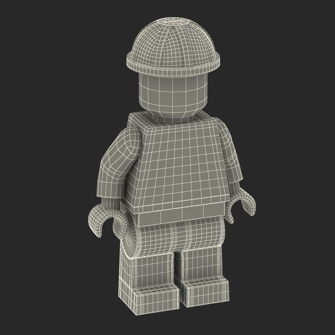 Lego Man Builder 3d Model