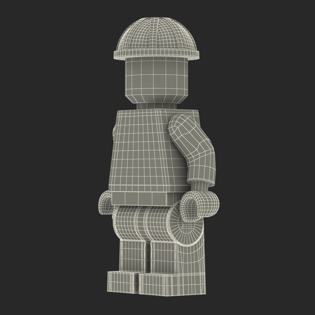 lego man builder 3d model