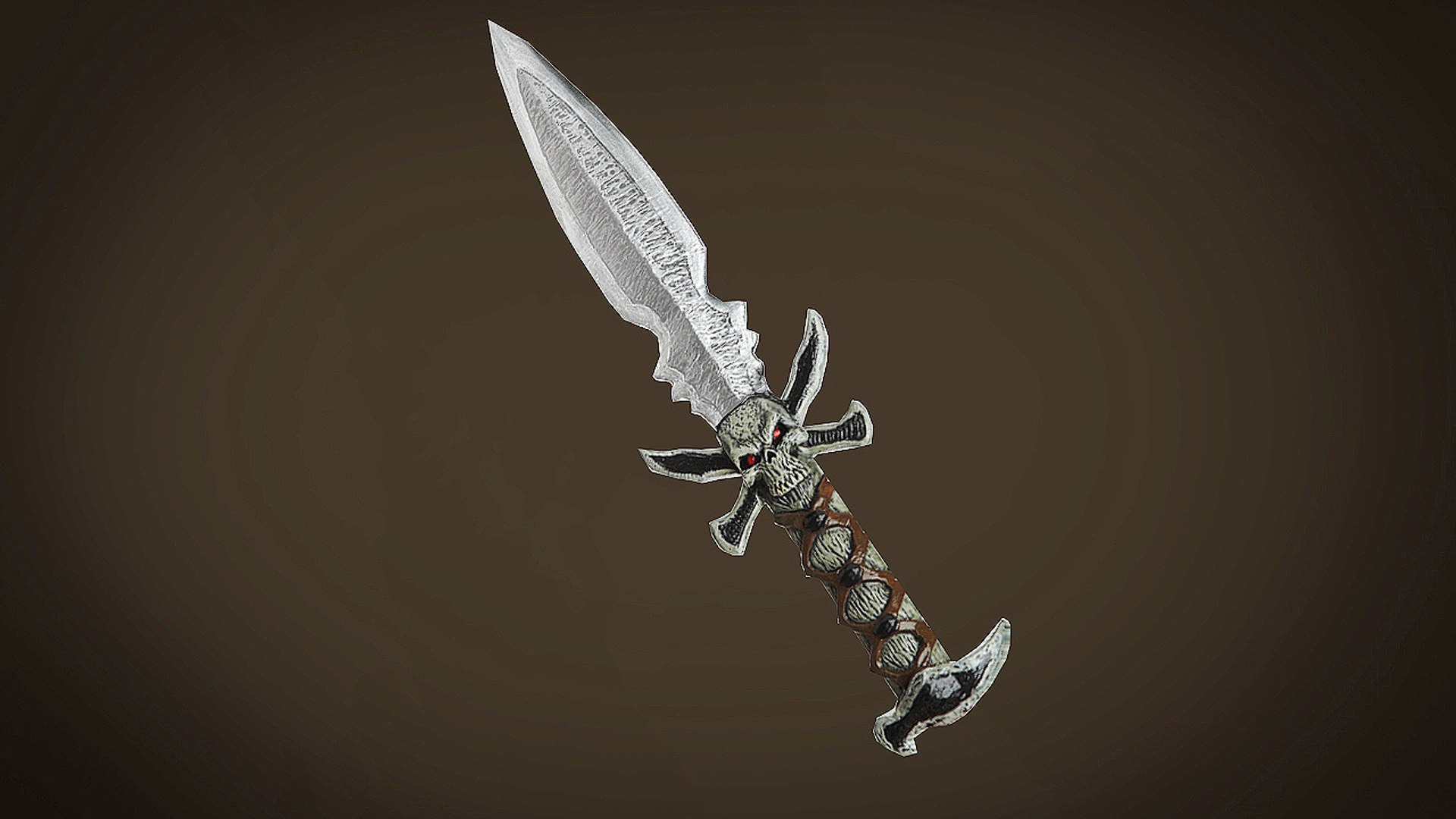 3d model dagger skull