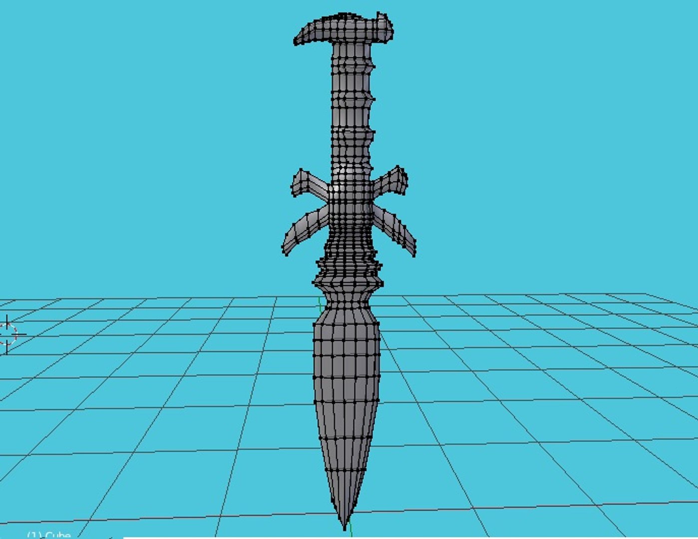 3d model dagger skull