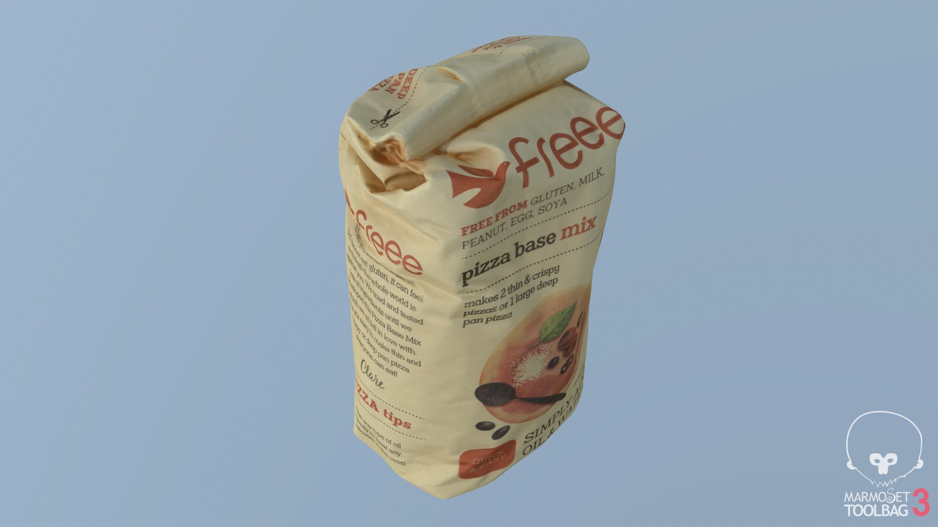 Bag Pizza Base 3D Model - TurboSquid 1617404