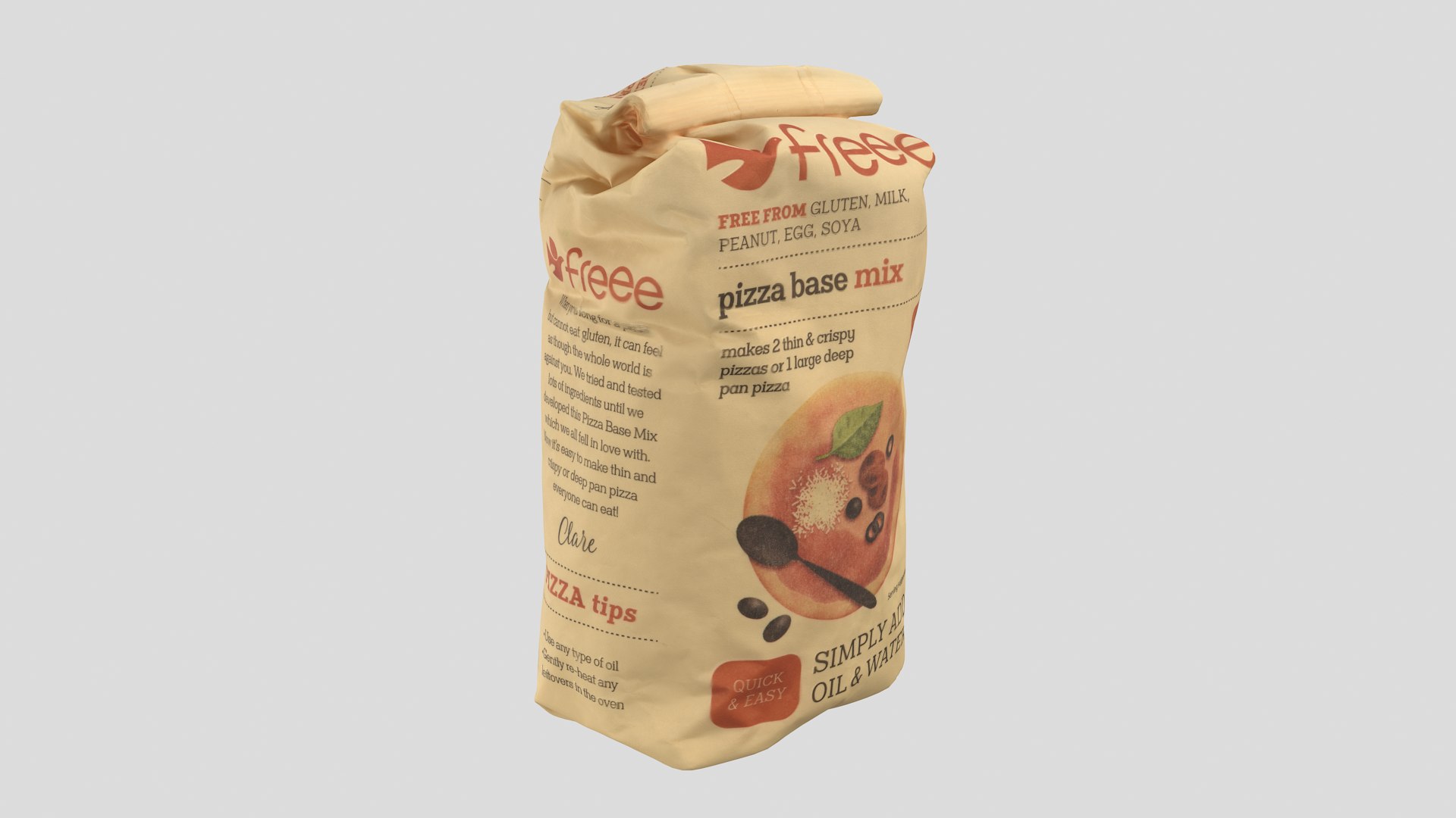 Bag Pizza Base 3D Model - TurboSquid 1617404