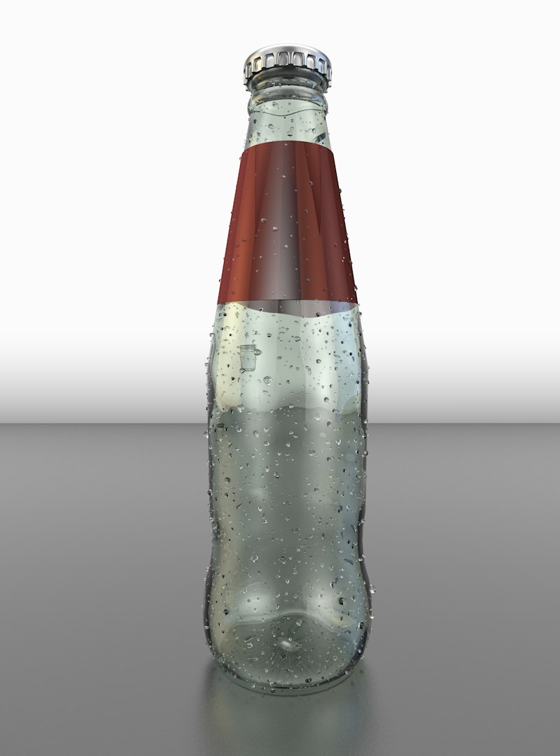 3D Glass Bottles Water Drop Model - TurboSquid 1328698