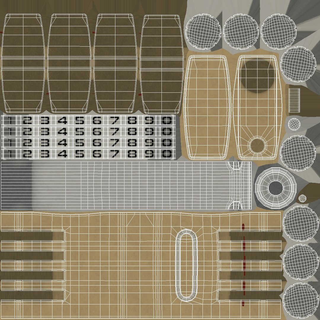 Combination Pad Lock Brass 3D - TurboSquid 1986964