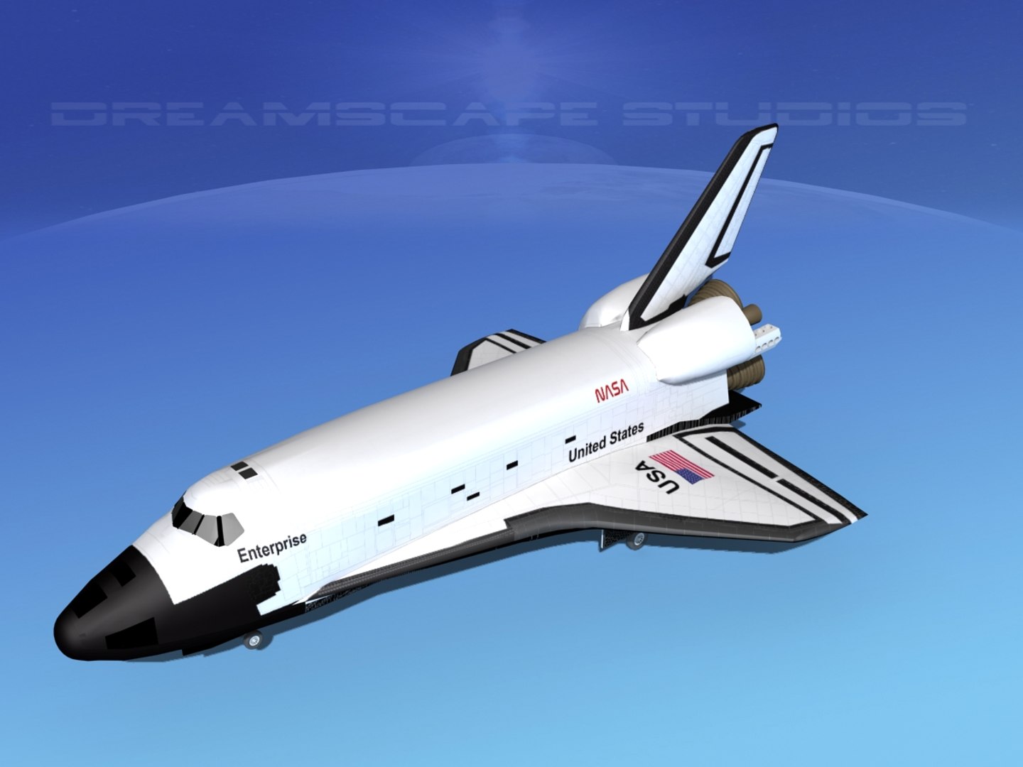 3d Model Landing Space Shuttle