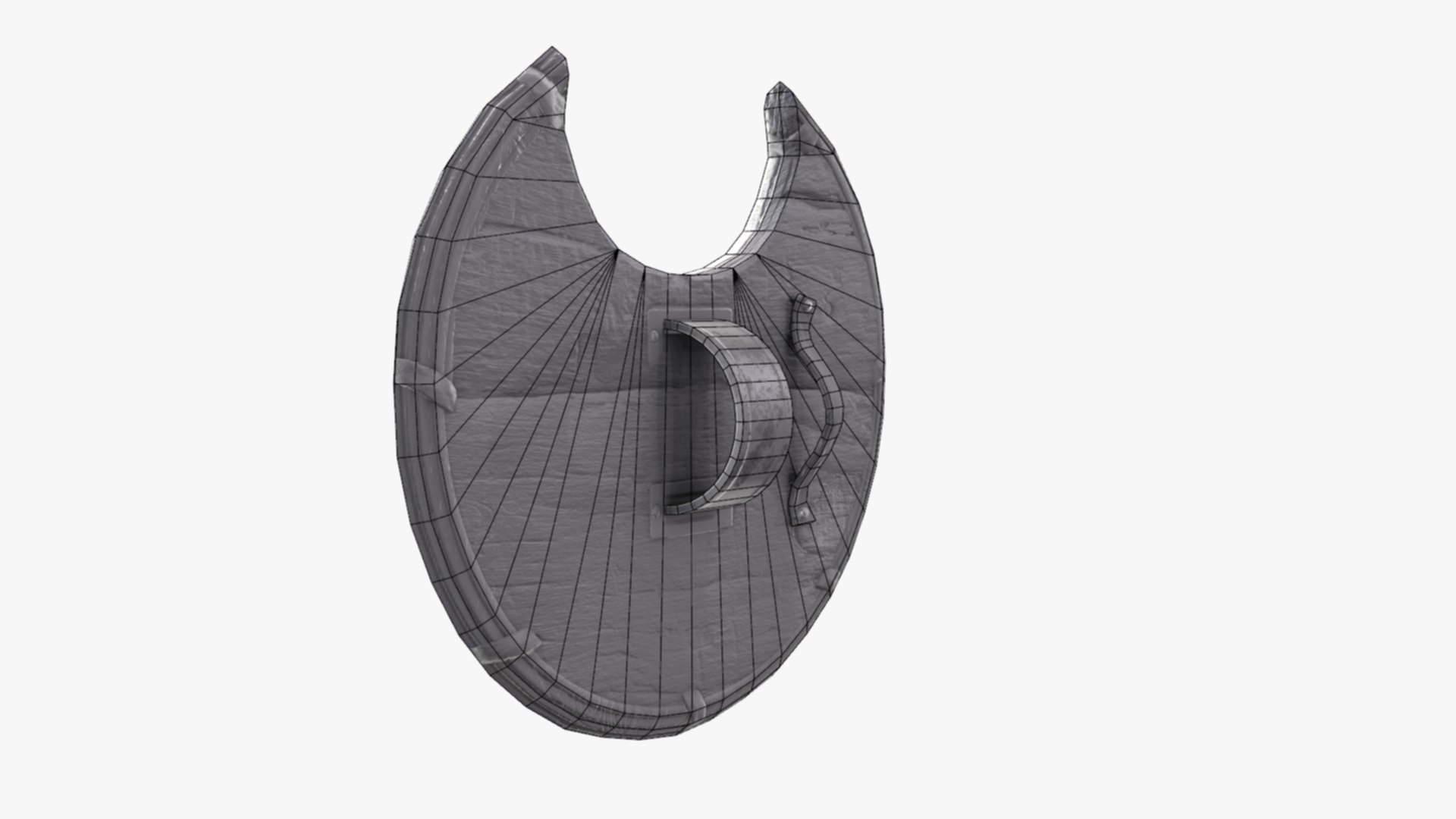 3D Fantasy Shield RPG Pelta Pavise Parma Roman Lenticular Round Viking ...