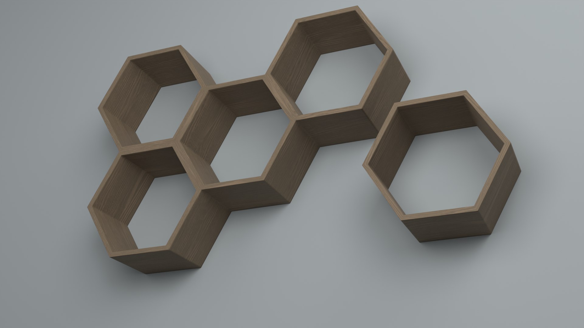 3D Shelf Hexagon Model - TurboSquid 1676803