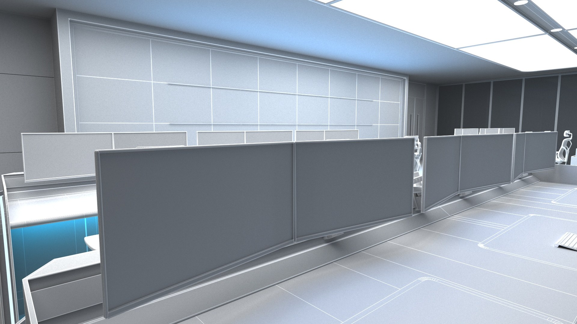 3D Small Monitoring Room Model - TurboSquid 2176867