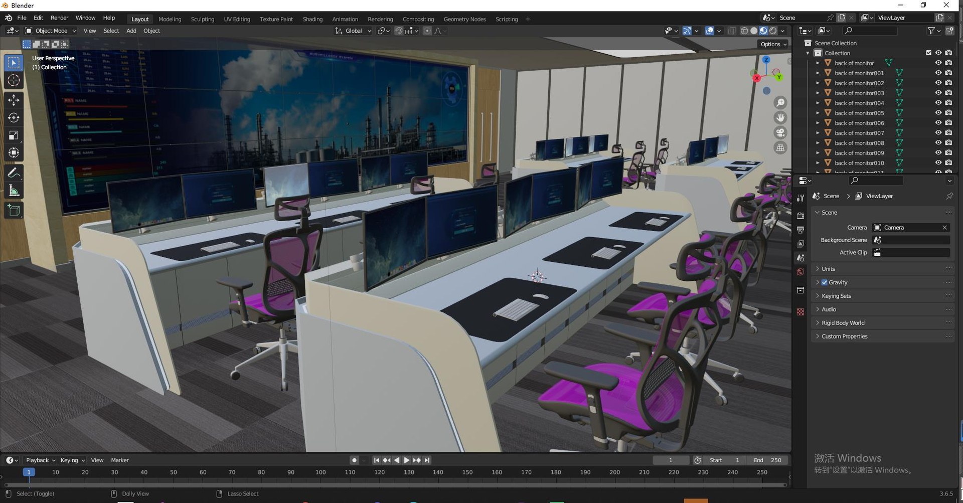 3D Small Monitoring Room Model - TurboSquid 2176867