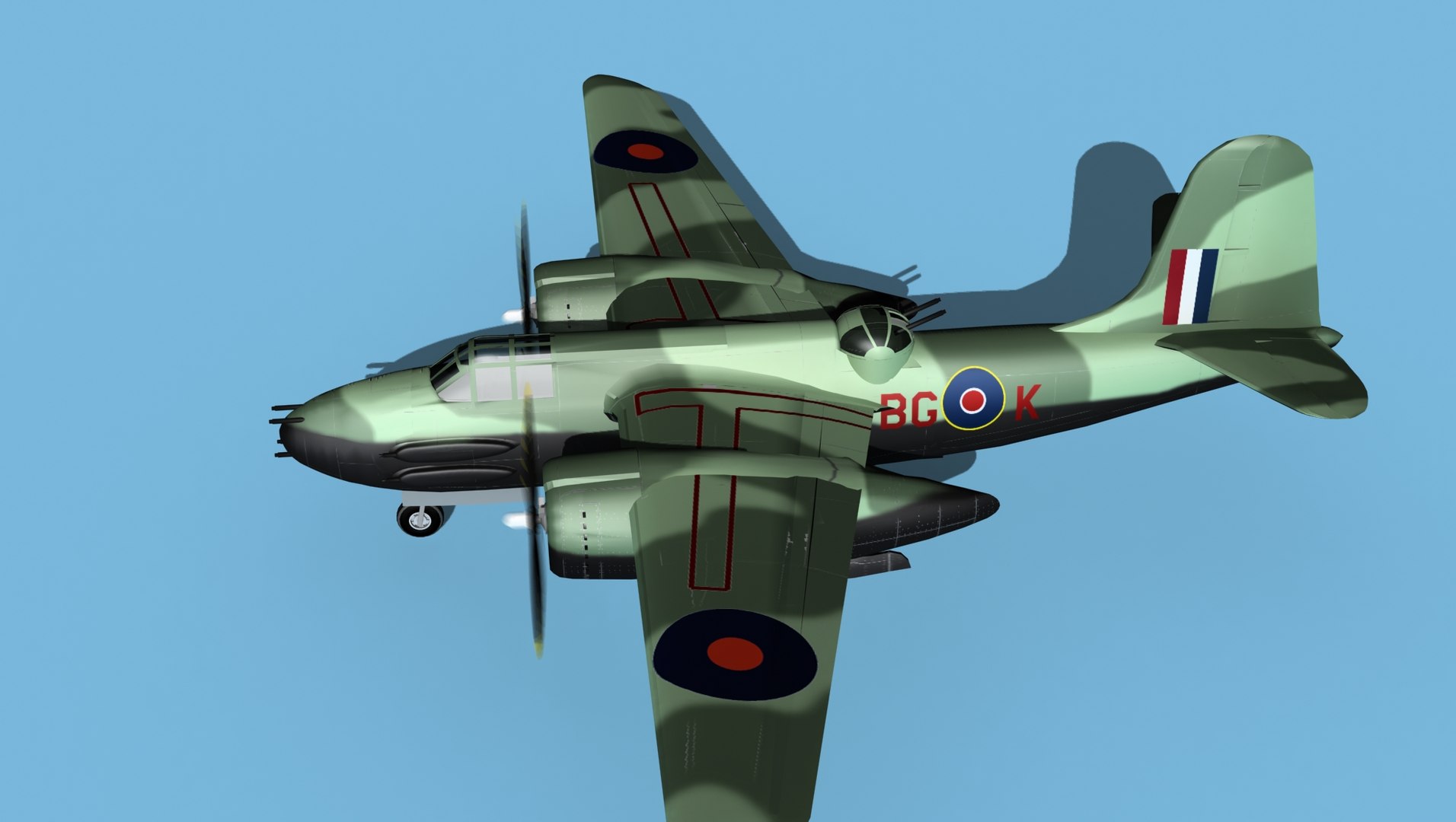 Douglas DB-7 Boston Mk III V01 RAF 3D Model - TurboSquid 1917751
