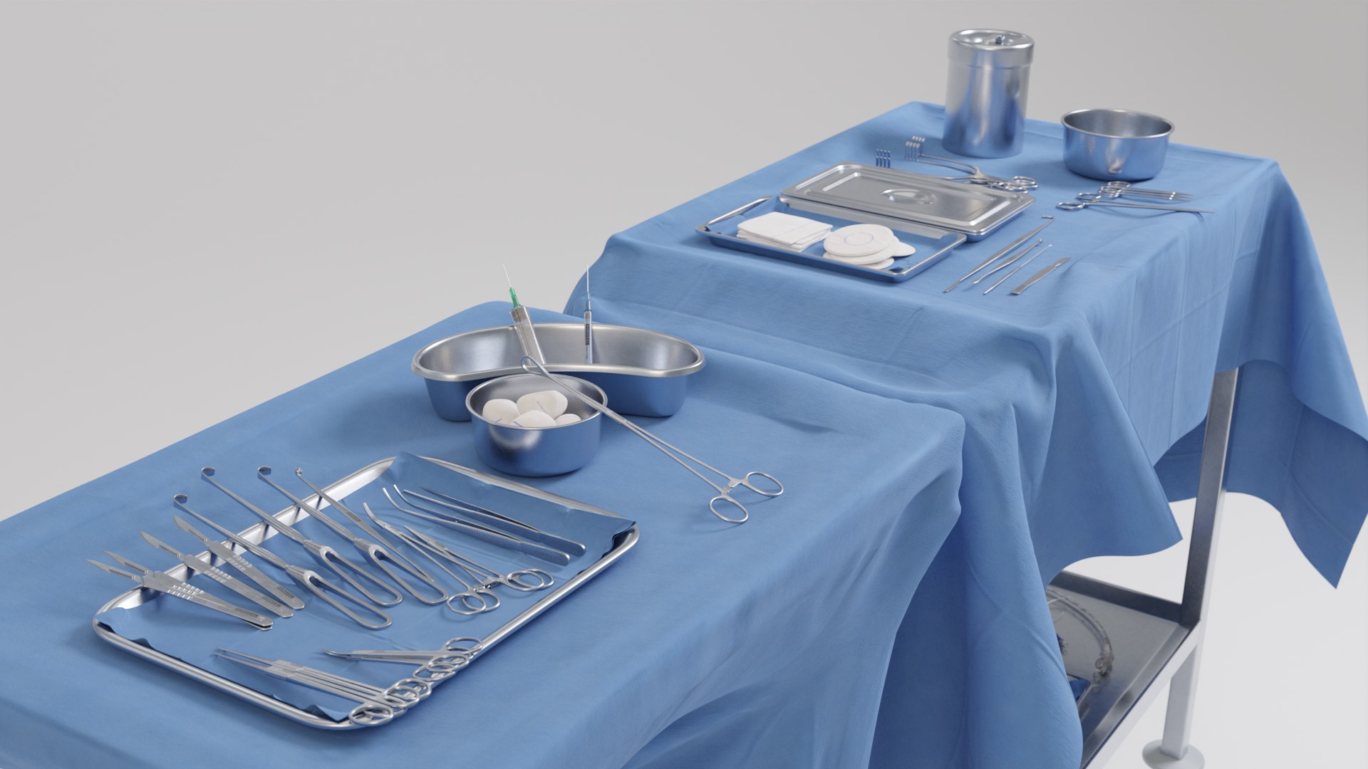 Common Surgery Instruments And Equipment 3D Model - TurboSquid 2123300