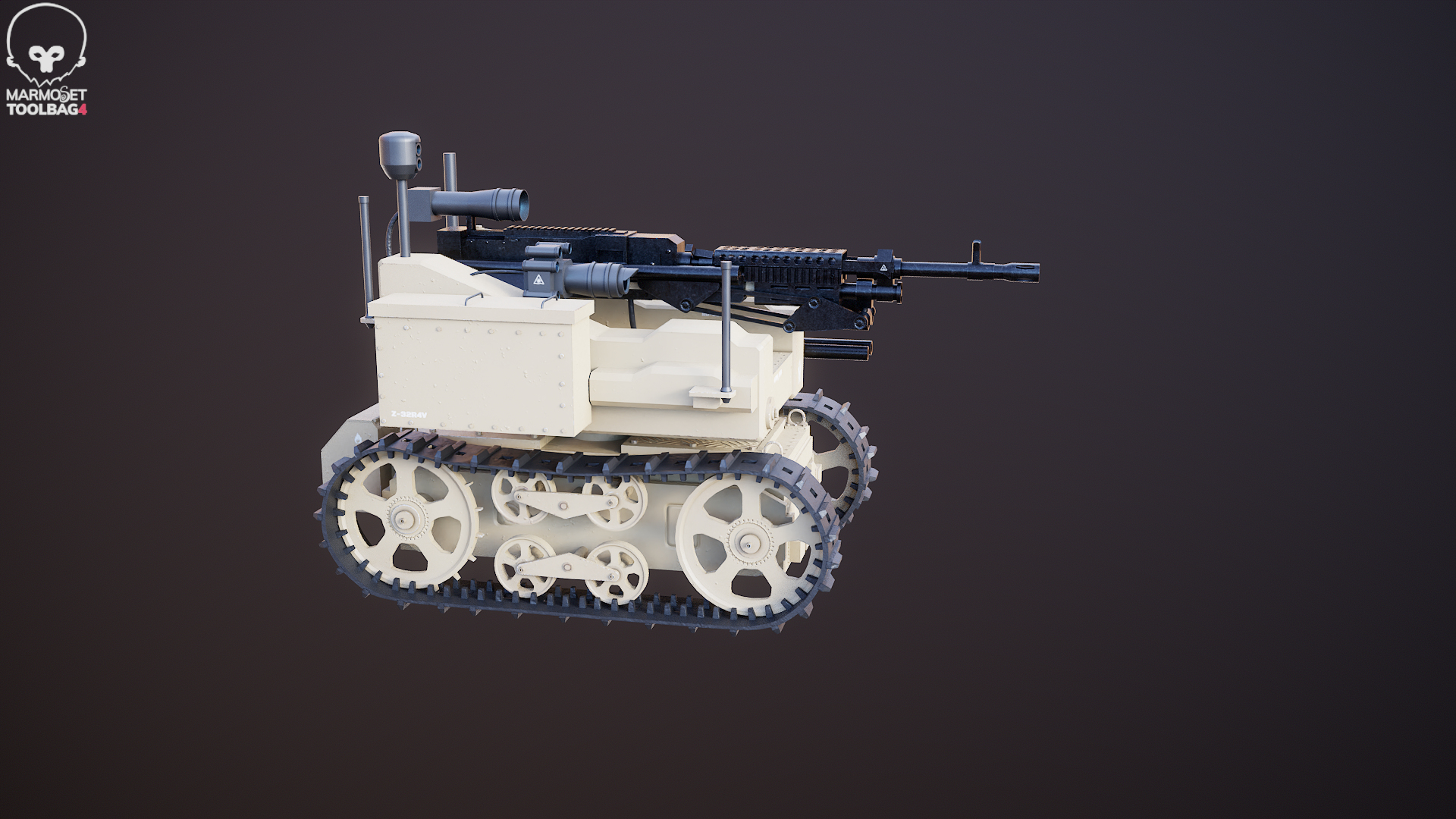 3D Military Tracked Robot Desert Camouflage Model - TurboSquid 2347098