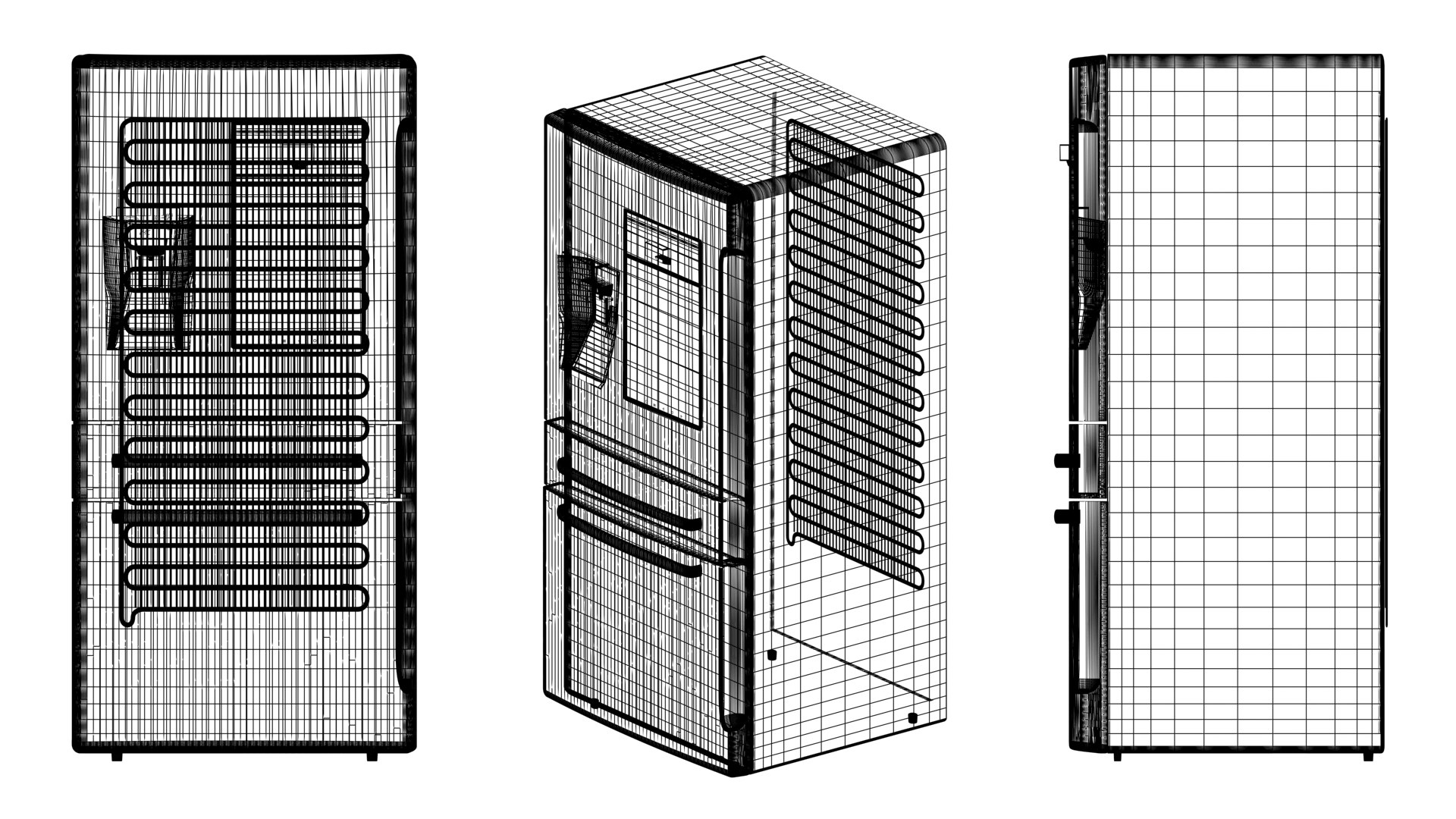 3D model Double Door Refrigerator With Touchscreen Technology ...