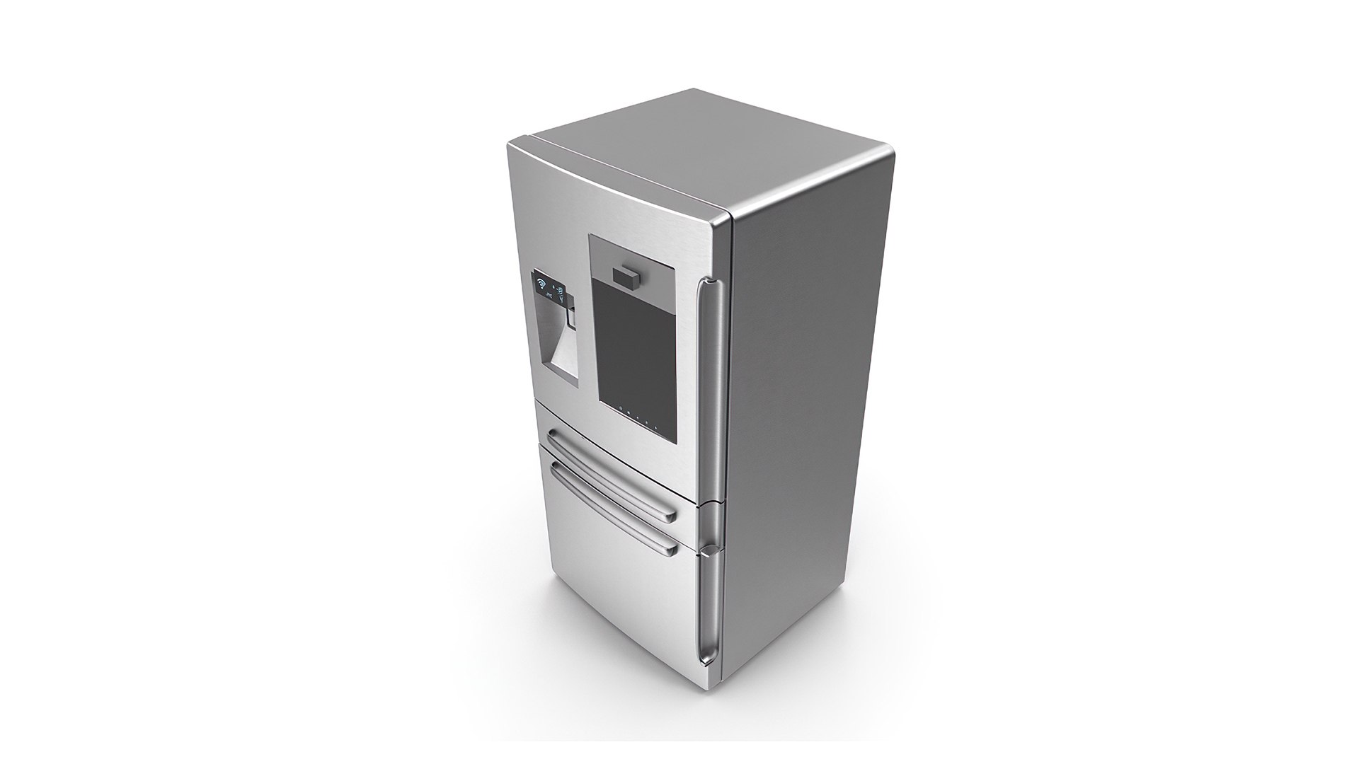 3D model Double Door Refrigerator With Touchscreen Technology ...