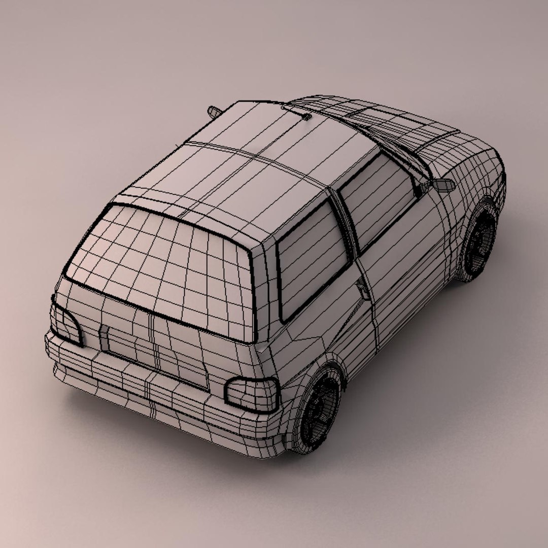standar car 3d model