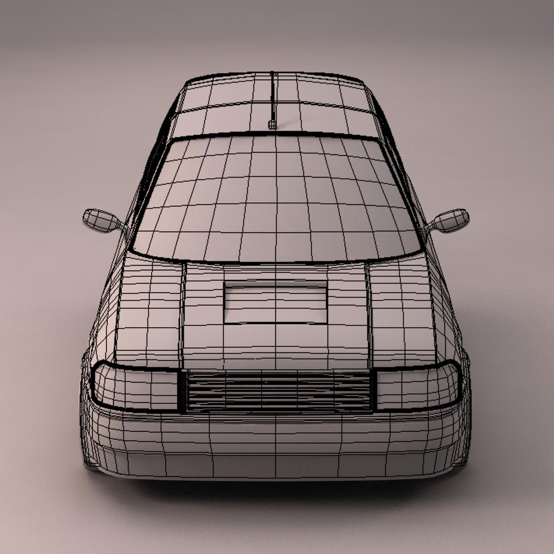 standar car 3d model