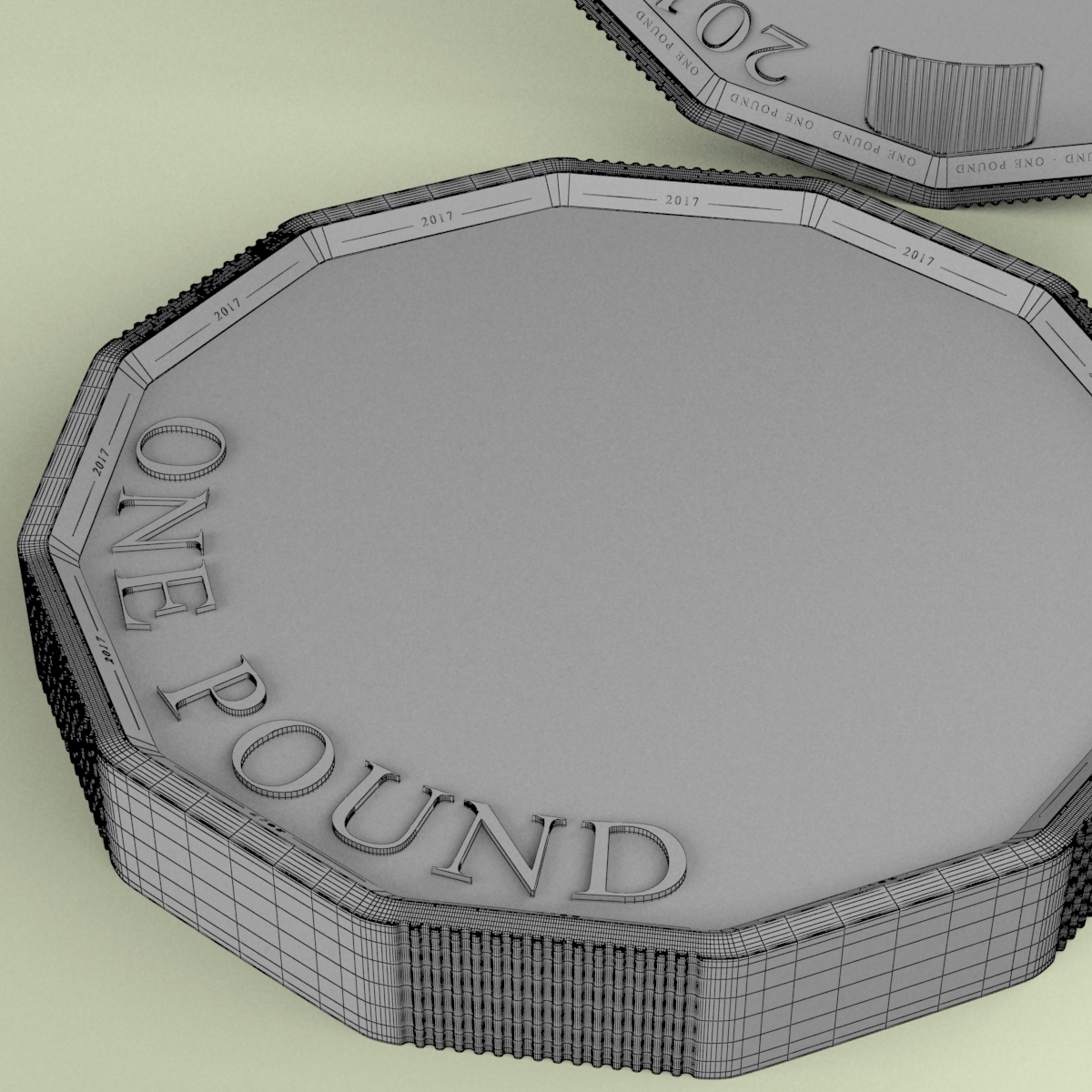 3D new british pound coin - TurboSquid 1243967