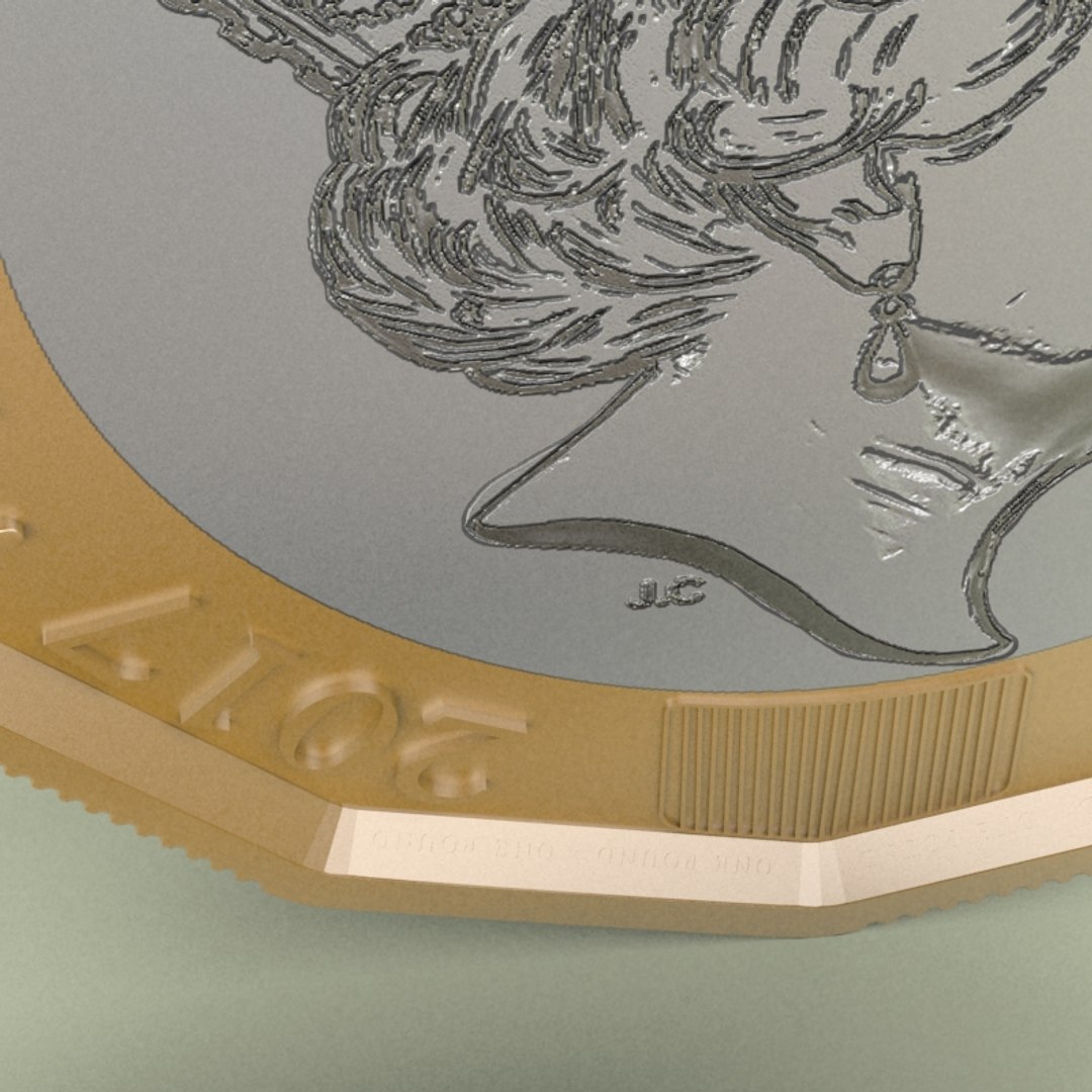 3D New British Pound Coin - TurboSquid 1243967