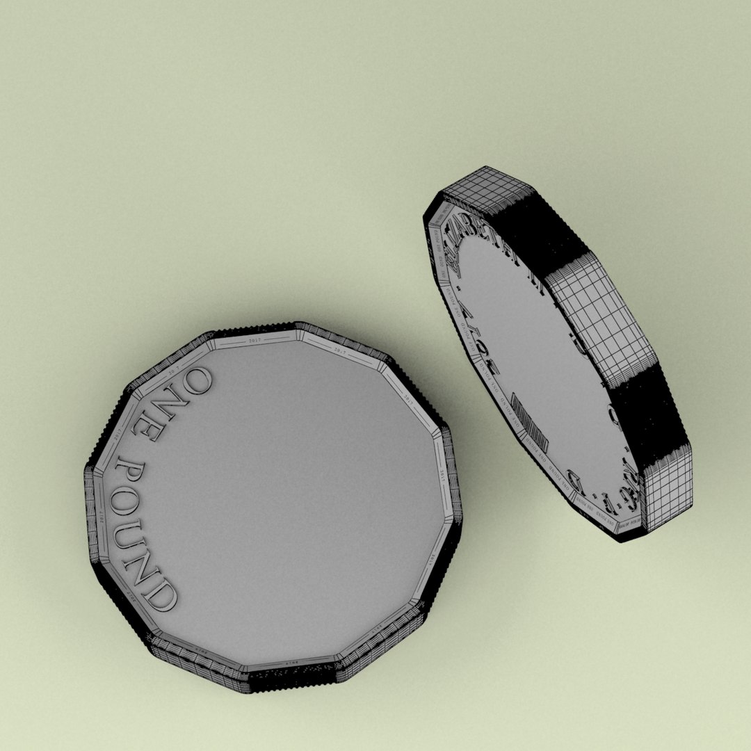 3D New British Pound Coin - TurboSquid 1243967