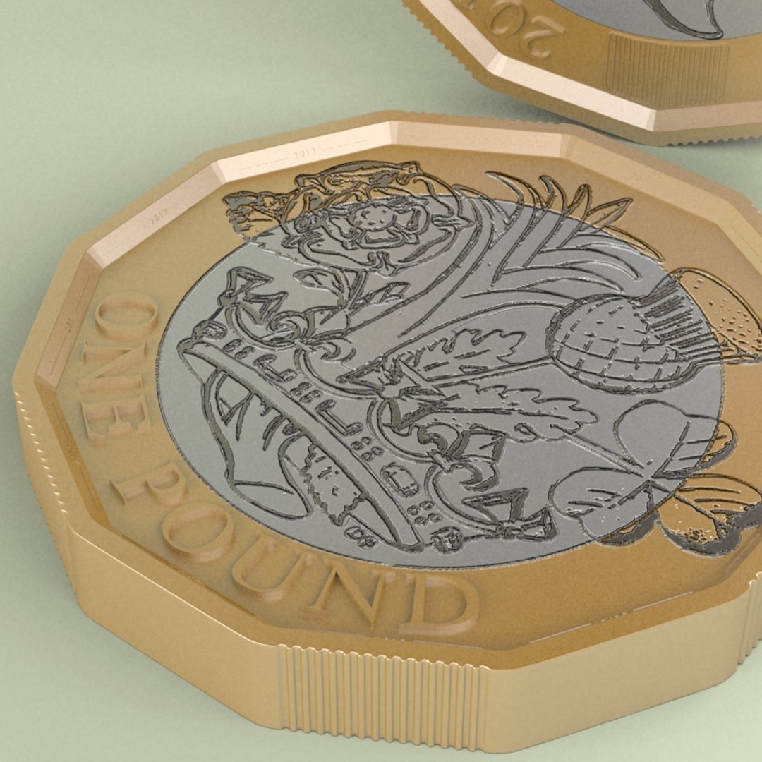 3D New British Pound Coin - TurboSquid 1243967