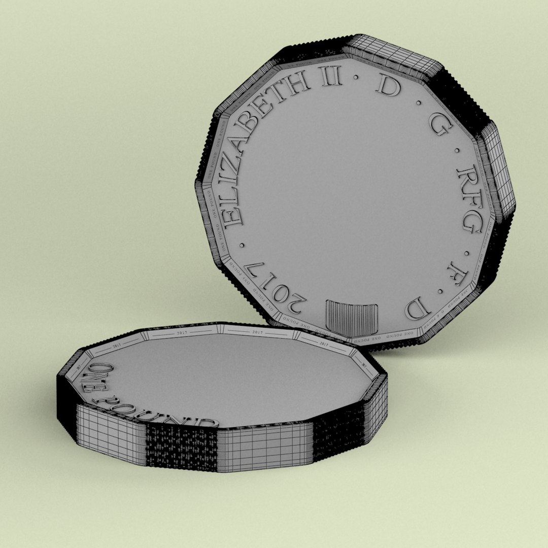 3D New British Pound Coin - TurboSquid 1243967