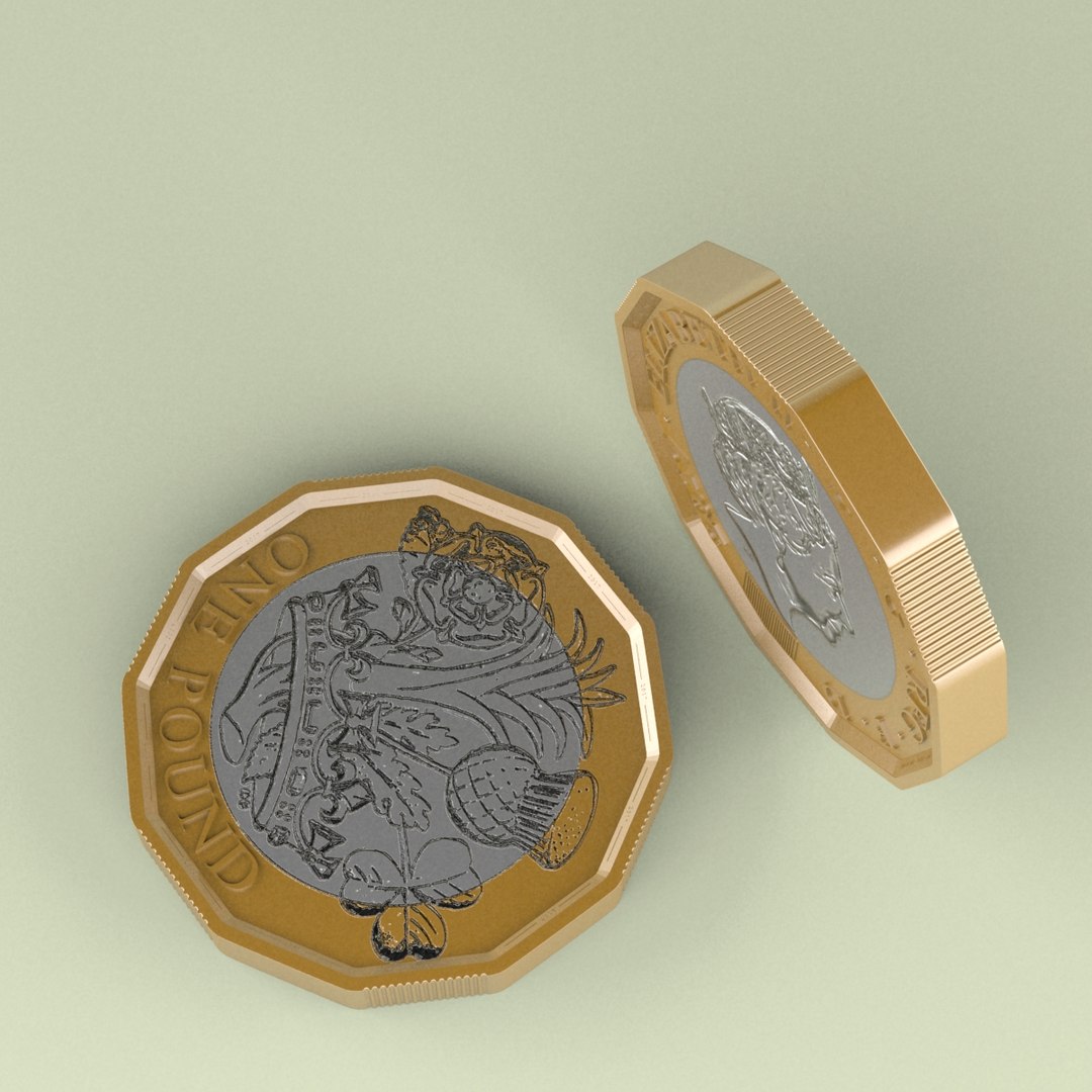 3D New British Pound Coin - TurboSquid 1243967