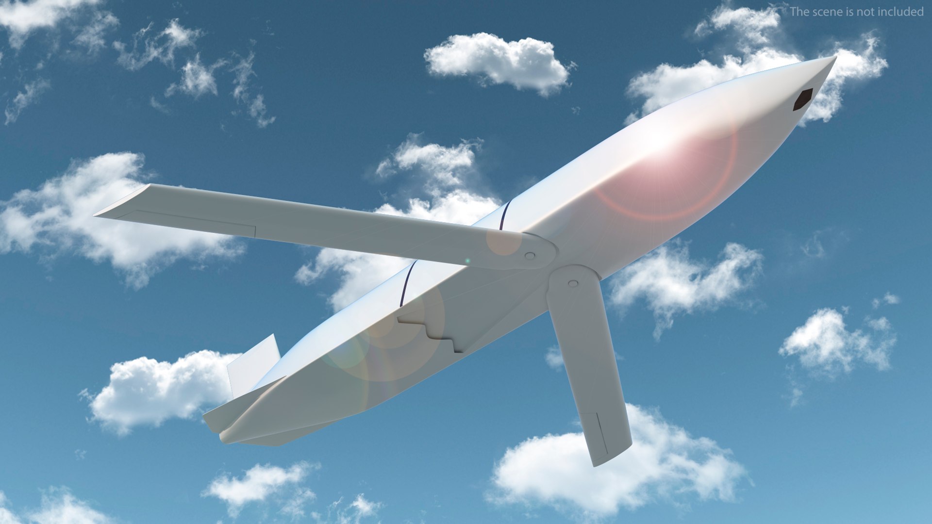Air-Launched Cruise Missile Rigged For Cinema 4D 3D Model - TurboSquid 2203586